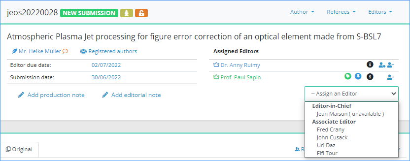 Assigning editors | Documentation Assigning editors | Documentation